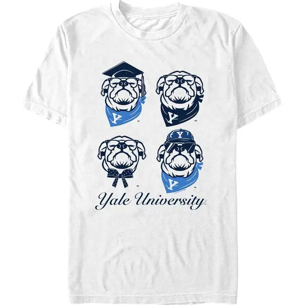 YALE UNIVERSITY Handsome Dan Portraits Graphic T-shirt - White
