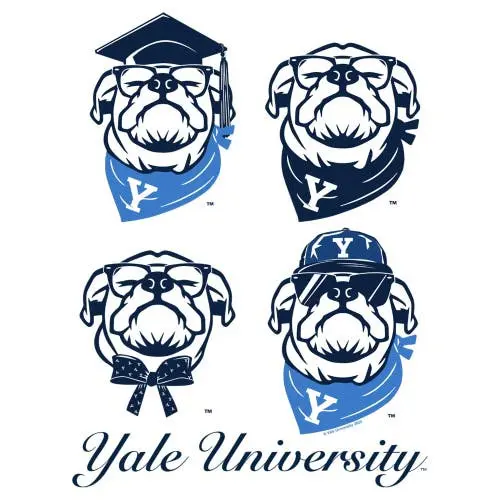 YALE UNIVERSITY Handsome Dan Portraits Graphic T-shirt