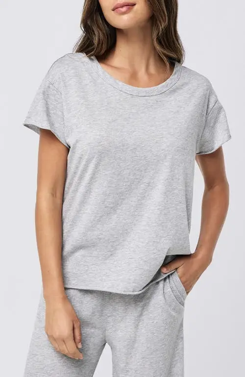 PAPINELLE Jada Organic Cotton Pajama Top - Grey
