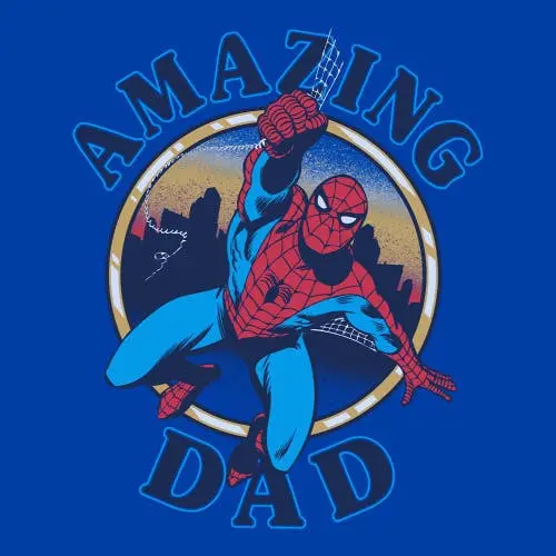 MARVEL My Dad Is Amazing Short Sleeve Graphic T-shirt