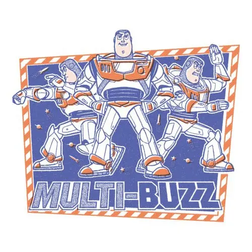 TOY STORY 5 Multi Buzz Frame Short Sleeve Graphic T-shirt