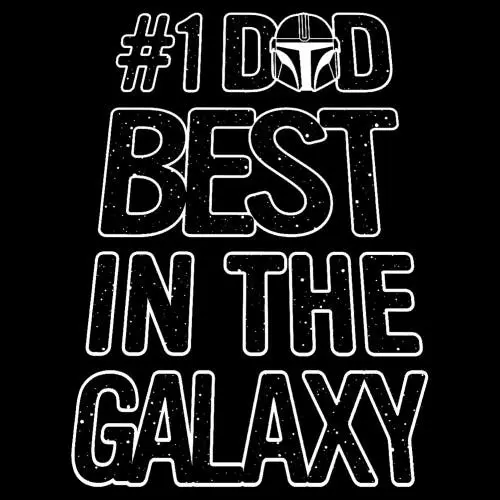 STAR WARS: THE MANDALORIAN Number 1 Dad Short Sleeve Graphic T-shirt