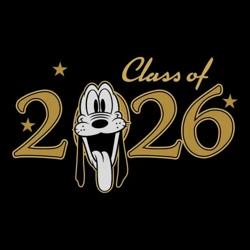 MICKEY & FRIENDS Pluto Class Of 2026 Stars Graphic T-shirt