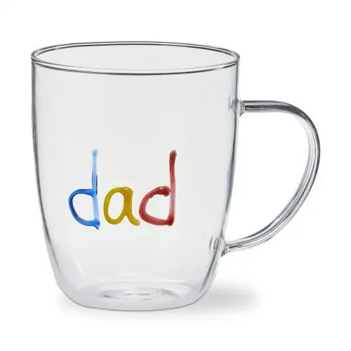 TAG Everyday Dad Borosilicate Glass Mug Multi 20 Oz 5.31 X 3.66 X 4.33