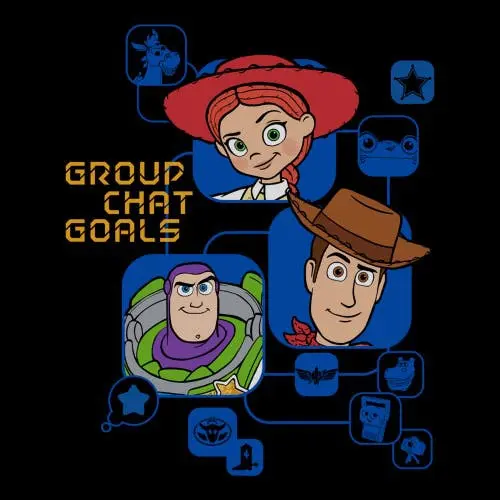TOY STORY 5 Group Chat Goals Short Sleeve Graphic T-shirt