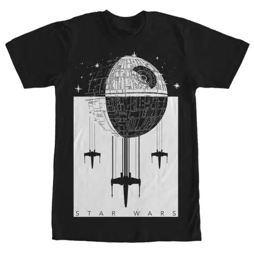 STAR WARS Death Star Battle Graphic T-shirt - Black