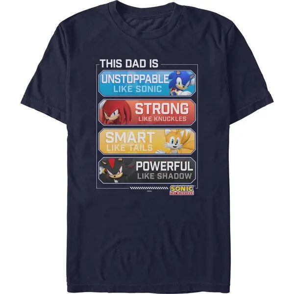 SONIC THE HEDGEHOG This Dad Is Quote Short Sleeve Graphic T-shirt