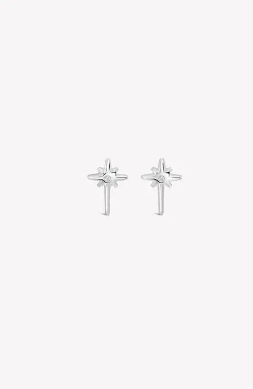 RIZEN JEWELRY Adoring Star Stud Earrings - Sterling Silver