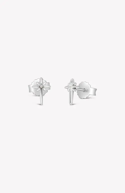 RIZEN JEWELRY Adoring Star Stud Earrings - Sterling Silver