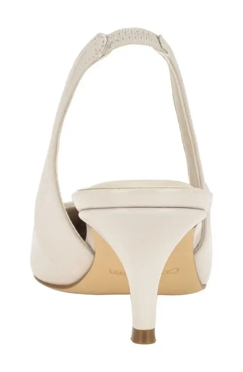 Calvin Klein Emersyn Pointed Toe Slingback Pump - Ivory