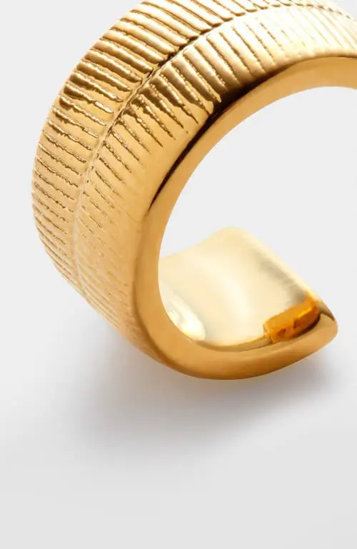 KATIE LOXTON Ciana Snake Huggie Hoop Earrings