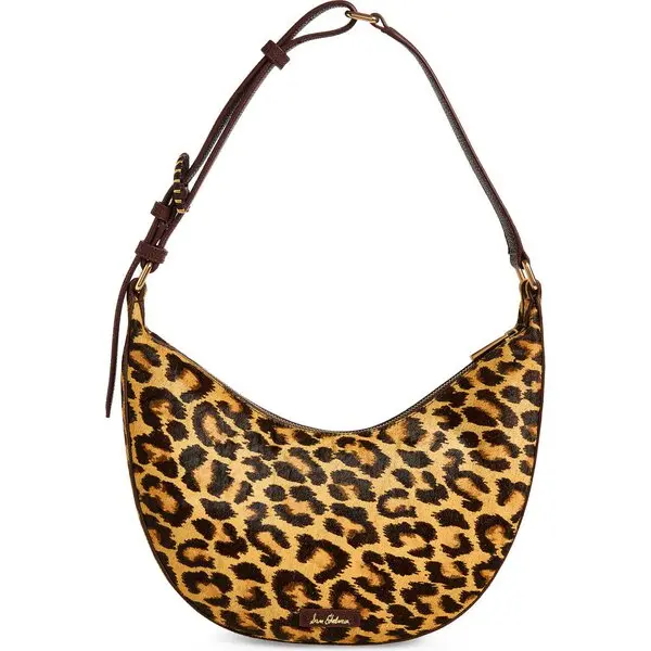 Sam Edelman Lucy Genuine Calf Hair Convertible Buckle Shoulder Bag - Brown