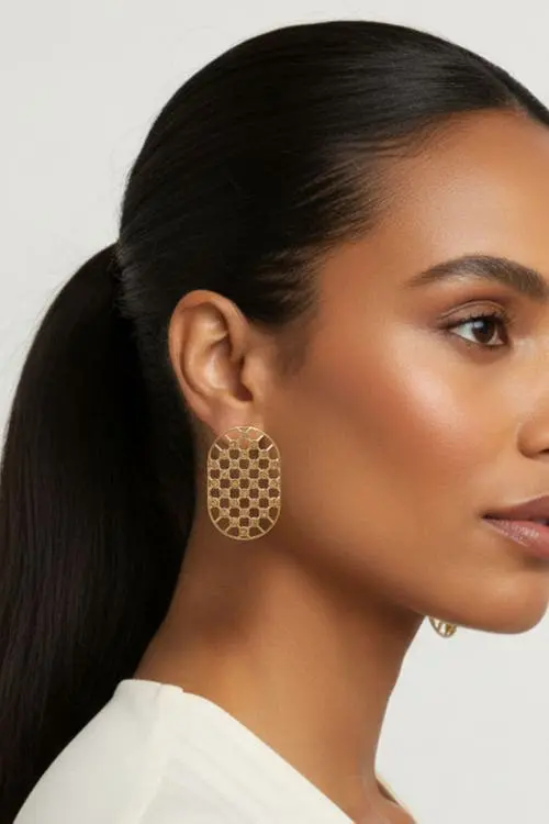 DANIELA MILLAN JEWELRY Net Statement Earrings