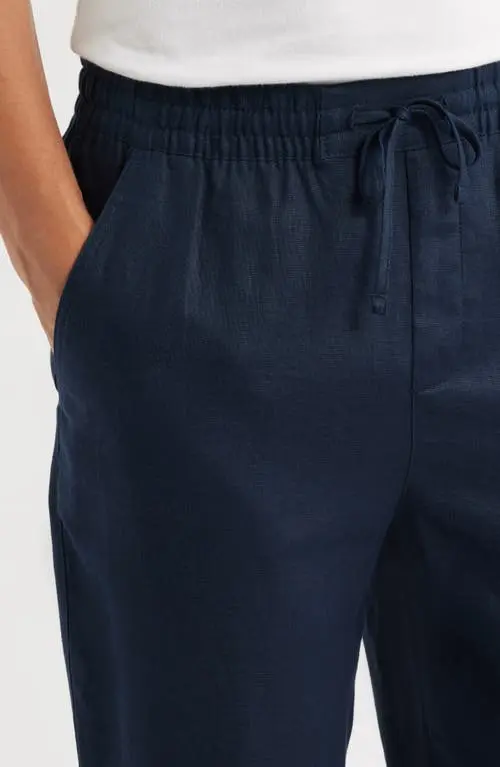 CHE Avila Straight Leg Linen Drawstring Pants