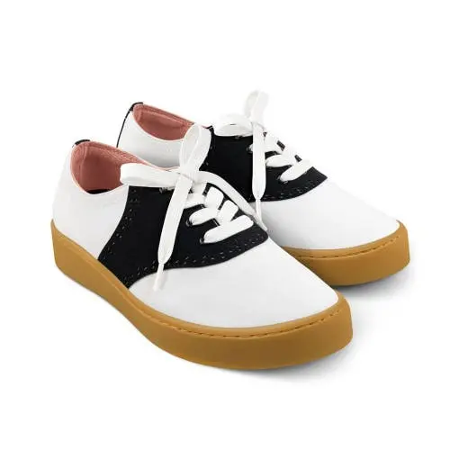HOT CHOCOLATE DESIGN Casual Printed Lace-up Sneakers - Saddle