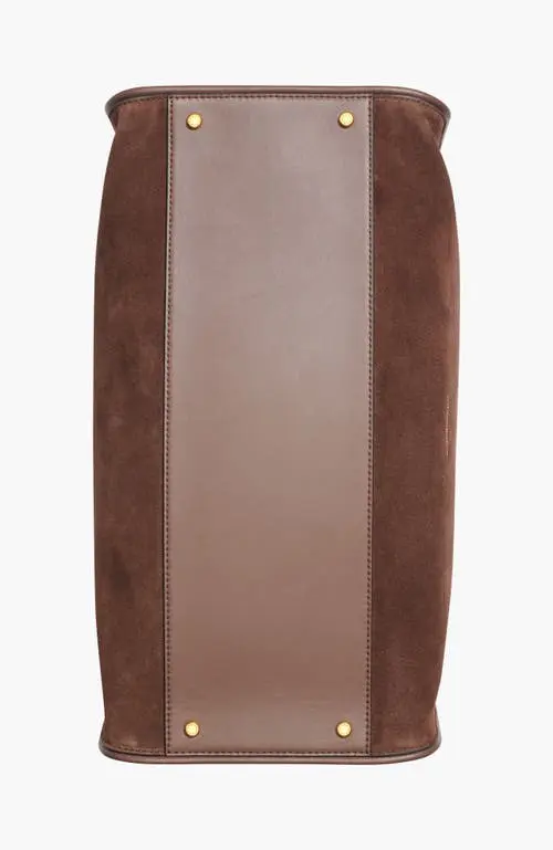 Donna Karan New York Satin Suede Tote Bag