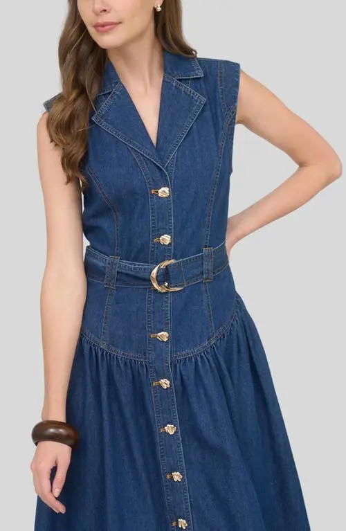 ZOE AND CLAIRE Sleeveless Belted Maxi Dress