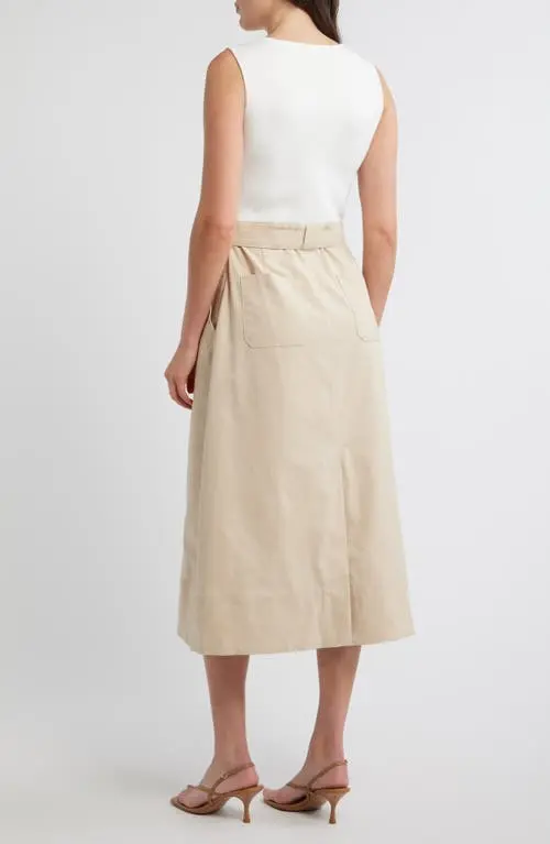 ZOE AND CLAIRE Sleeveless Jewel Neck Two-piece Look Dress