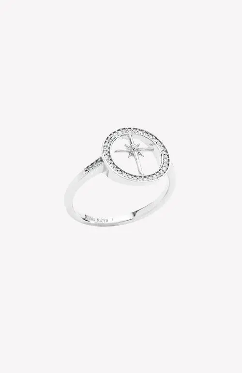 RIZEN JEWELRY Adoring Star Compass Ring - Sterling Silver
