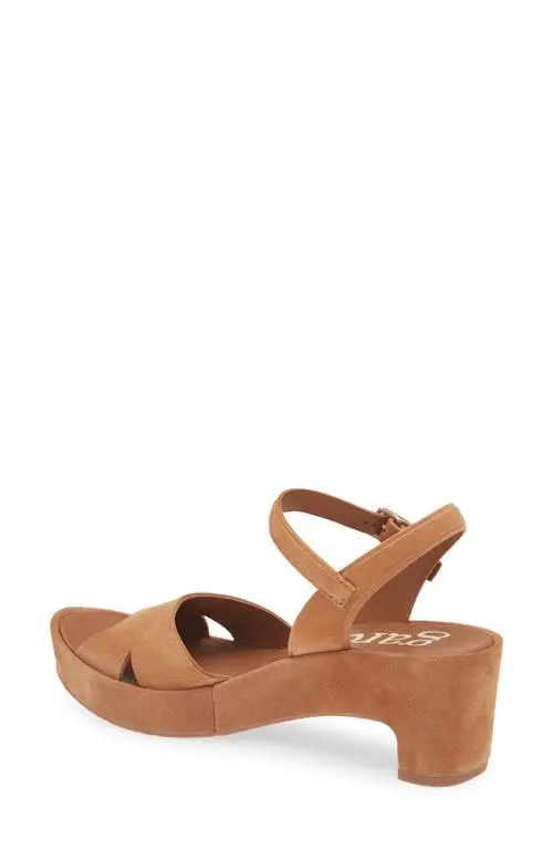 PEDRO GARCIA Suede Ankle Strap Platform Sandal