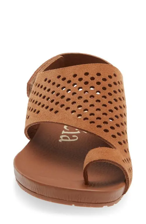 PEDRO GARCIA Valisa Laser-cut Leather Slide Sandal