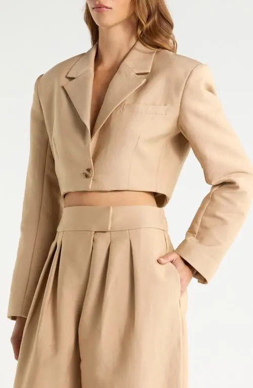 AFRM Petra Twill Crop Blazer