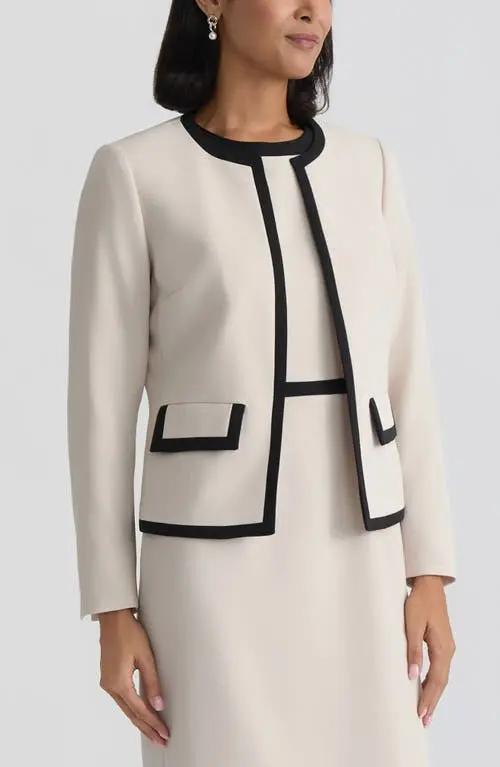 KASPER Stretch Crepe Jacket