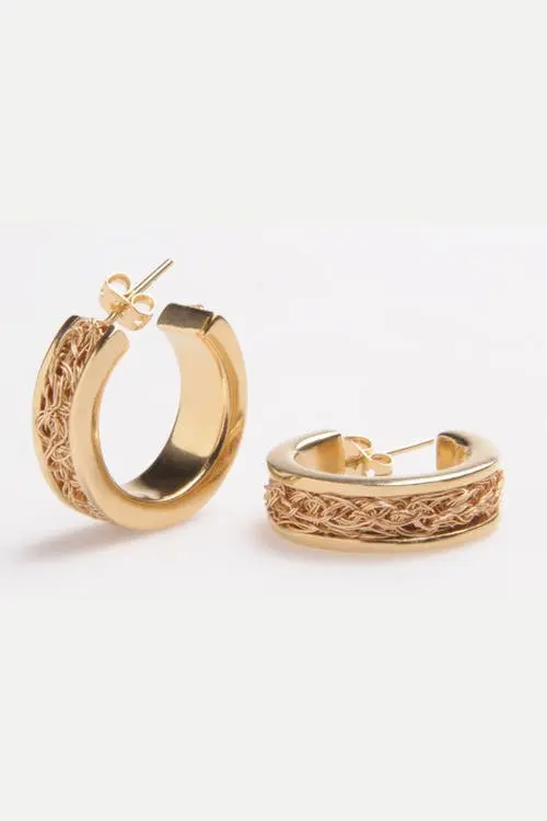DANIELA MILLAN JEWELRY Hope Hoops Earrings