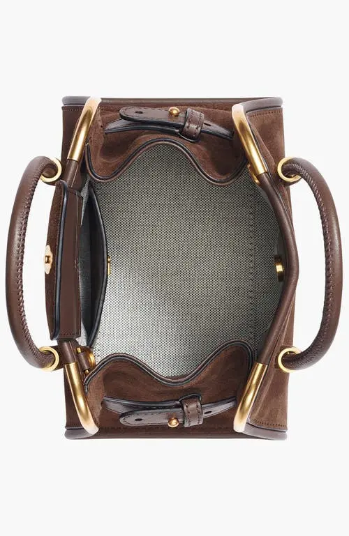 Donna Karan New York Satin Suede Mini Satchel