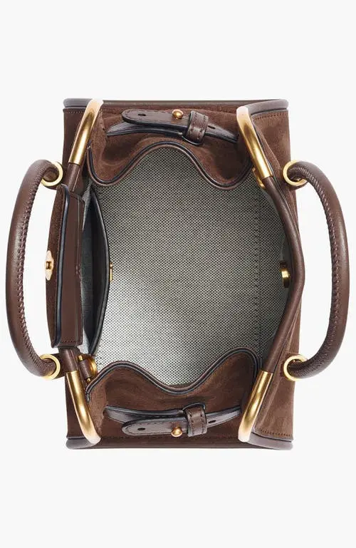 Donna Karan New York Satin Suede Mini Satchel