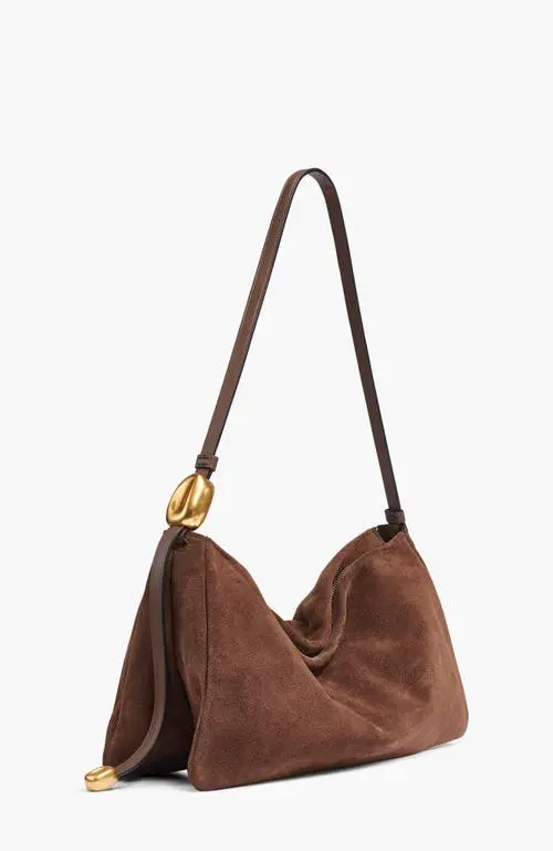Donna Karan New York Large Suede Shoulder Bag