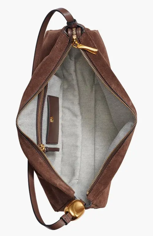 Donna Karan New York Large Suede Shoulder Bag