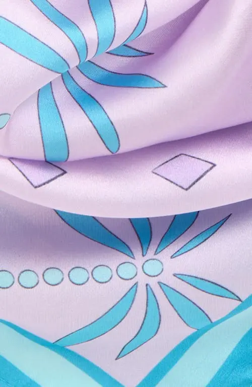 FRASIER STERLING Palm Square Scarf - Purple