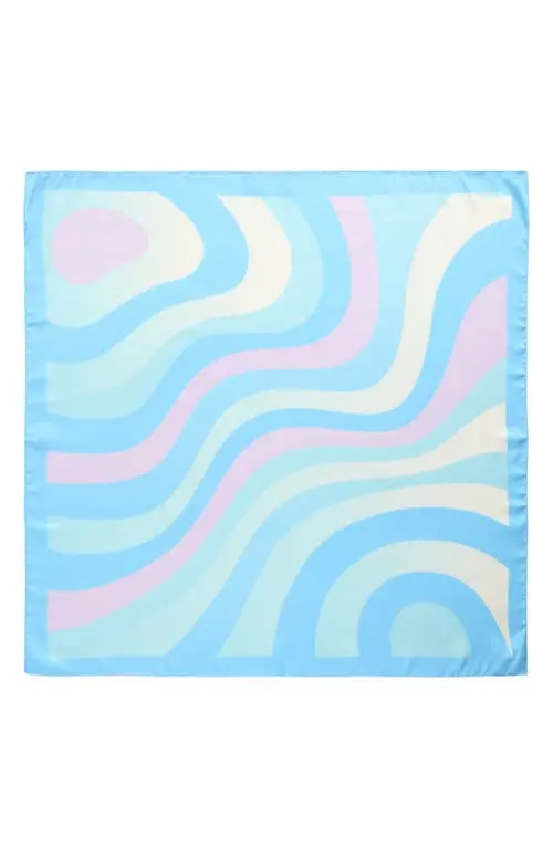 FRASIER STERLING Ocean Breeze Square Scarf - Blue