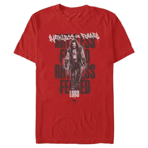 SUPERGIRL Ruthless And Fea Lobo Graphic T-shirt - Red