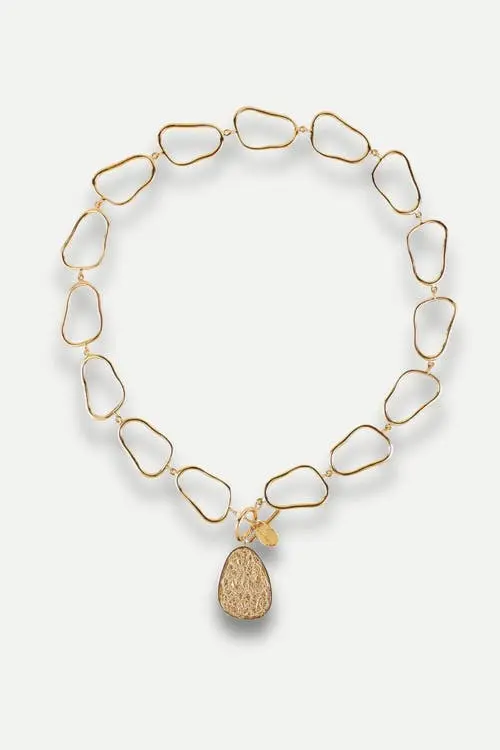 DANIELA MILLAN JEWELRY Sculptural Pendant Necklace - Gold