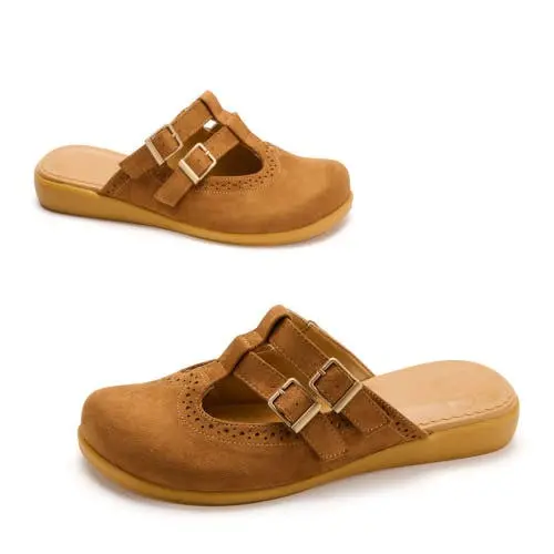 HOT CHOCOLATE DESIGN Suede Mary Jane Clogs