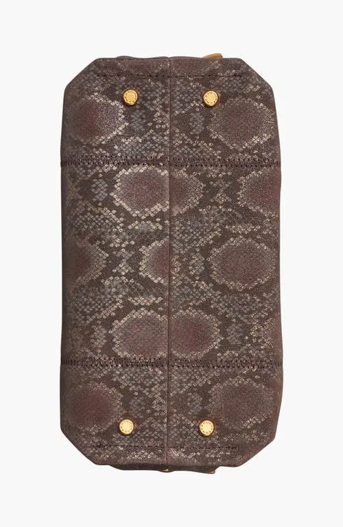 Donna Karan New York Cashmere Python Suede Crossbody Bag