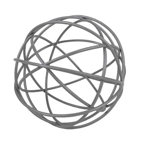 FORESIDE HOME AND GARDEN Metal Orb Decorative Ball