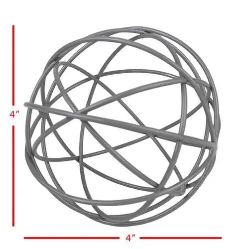 FORESIDE HOME AND GARDEN Metal Orb Decorative Ball