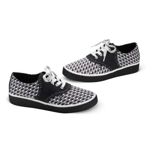 Hot Chocolate Design Bone & Chic Printed Lace-up Sneakers