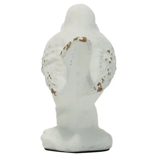 FORESIDE HOME AND GARDEN Rustic Antique Metal Bird Figurine