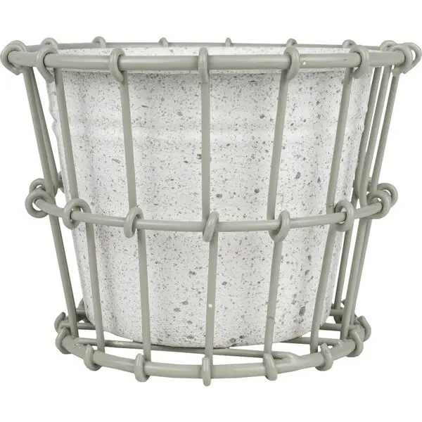 FORESIDE HOME AND GARDEN Mini 2-piece Planter Metal