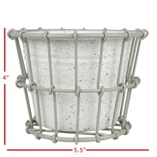 FORESIDE HOME AND GARDEN Mini 2-piece Planter Metal