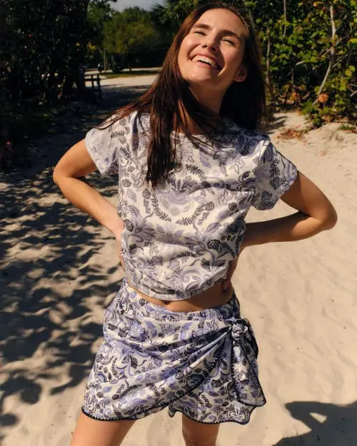 CARTOLINA Dylan Printed Crewneck Tee