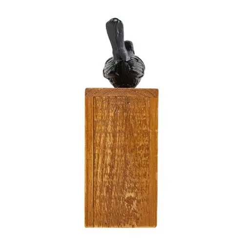 FORESIDE HOME AND GARDEN Bird Figure Cast Iron Wood & Mdf