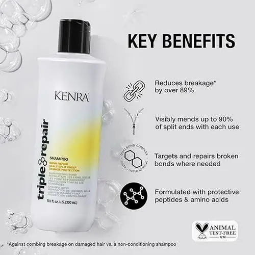 KENRA PROFESSIONAL Triple Repair Shampoo 10.1 Oz