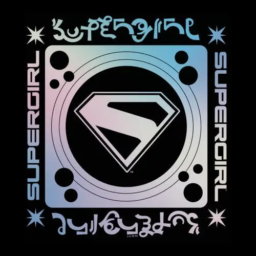 SUPERGIRL Kryptonian Logo Graphic T-shirt