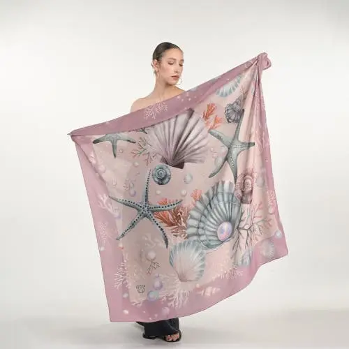 SILK&SOUL Shells And Pearls Scarf