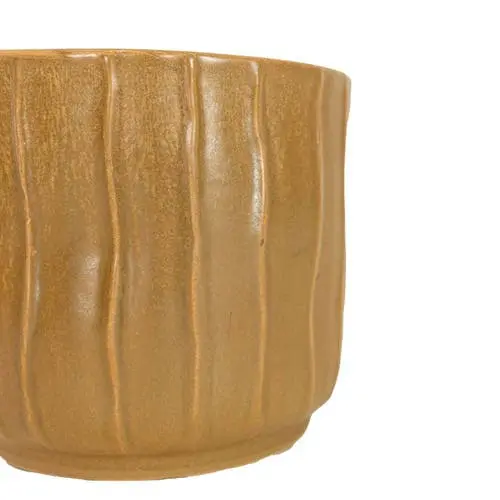 FORESIDE HOME AND GARDEN Wavy Ribbed Planter Stoneware